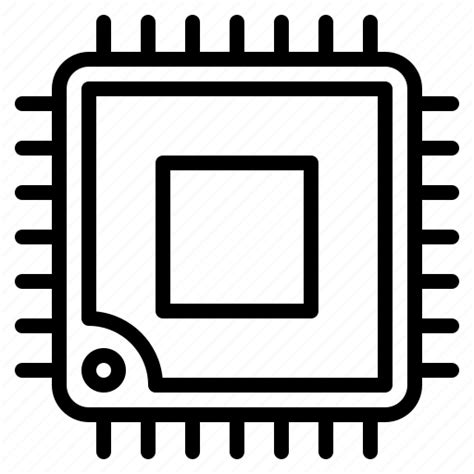 Cpu Processor Chip Hardware Computer Icon Download On Iconfinder