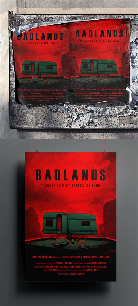 Diseño Cartel Ilustrado Película Badlands Sergio Cerón Ilustración Diseño Gráfico Y Cómic