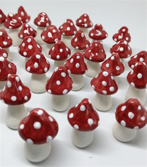 Toadstools 5 Ceramic Etsy Uk
