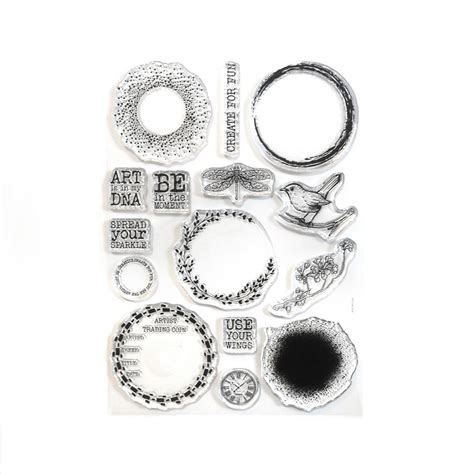 Elizabeth Craft Designs Clear Photopolymer Stamps Artist Trading