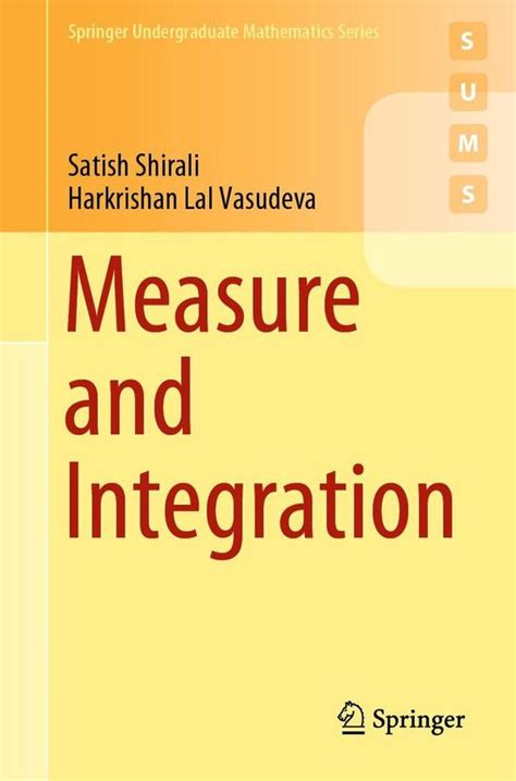 Springer Undergraduate Mathematics Series Measure And Integration Ebook Satish Bol
