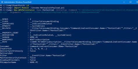 Persistence Wmi Event Subscription Penetration Testing Lab