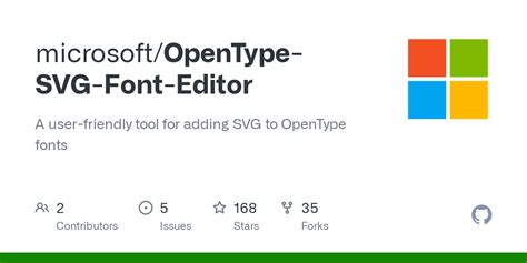 Github Microsoft Opentype Svg Font Editor A User Friendly Tool For