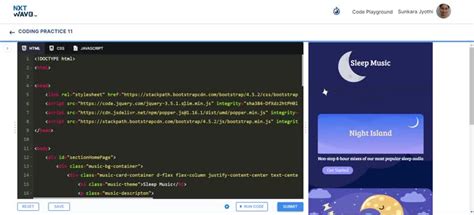 Completed A Music Page Coding Challenge Sunkara Sree Jyothi Posted On The Topic Linkedin