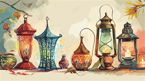 손으로 그리는 라마단 카림 컬렉션 라마단 그림 이드 무바라크 이슬람 라마단 아랍어 배경 일러스트 및 사진 무료 다운로드 Pngtree