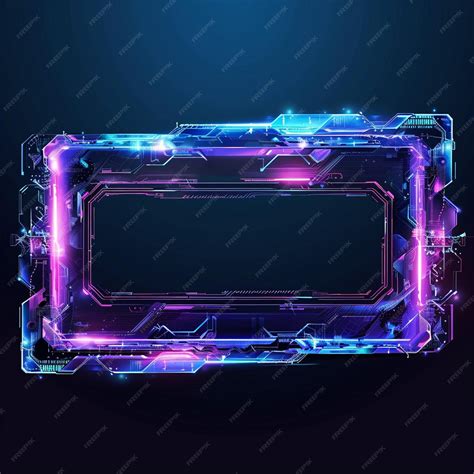 Premium Photo Abstract Technology Background With Rectangular Frame