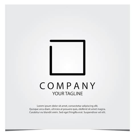 Black Square I Logo Premium Elegante Plantilla Vector Eps 10 Vector