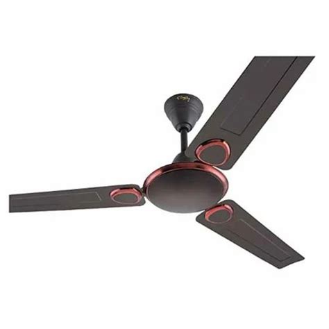 Rally Pluto Dlx 65w Smoky Brown 3 Blade Ceiling Fan Sweep 1200 Mm 3