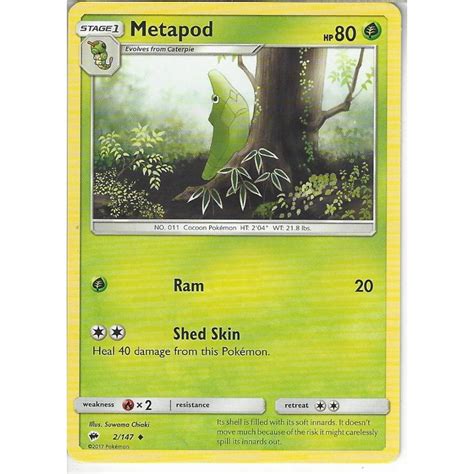 Metapod Pokemon Card