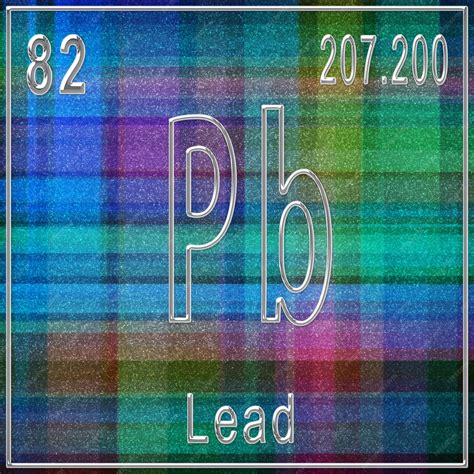 Premium Photo Lead Chemical Element Sign With Atomic Number And Atomic Weight Periodic Table