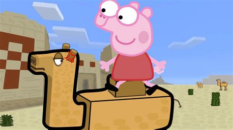 Peppa Pig Plays Minecraft In Desert【peppa Pigminecraft Animation