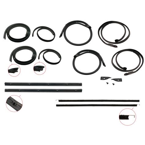 Rare Spares Door Rubber Kit XB ZG Rear Wagon No Pinchweld DRKXB Rare Spares Repco Australia