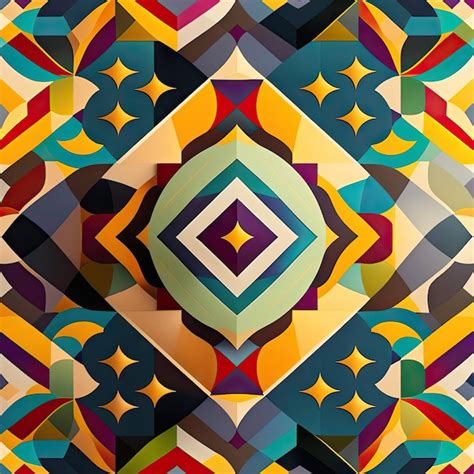Premium Photo Repeating Geometric Seamless Pattern