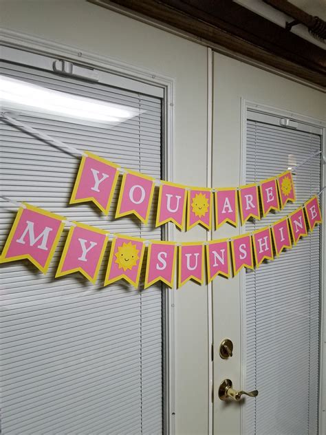 You Are My Sunshine Banner Sunshine Centerpiece You Are My Sunshine