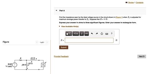 solved find the impedance seen by the ideal voltage source in the