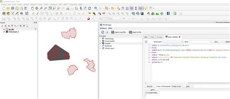 Postgresql How Can I Get A Polygon Of Everything Between Two Polygons In Postgis Geographic