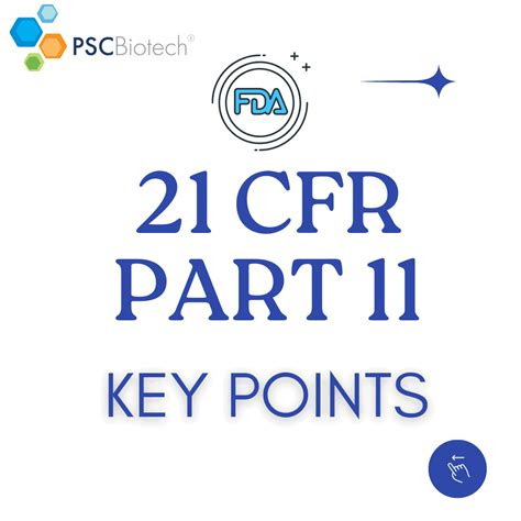 21 Cfr Part 11 Key Points Psc Biotech®