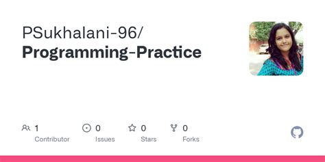 GitHub PSukhalani Programming Practice