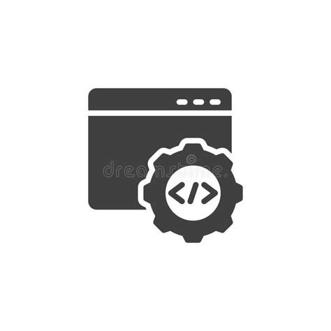 Web Development Vector Icon Stock Vector Illustration Of Data Information 255413015