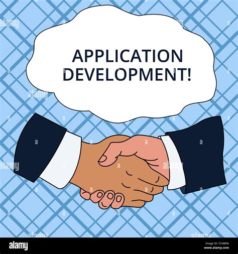 Writing Note Showing Application Development Business Concept For