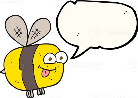 Speech Bubble Cartoon Bee 36492279 Png
