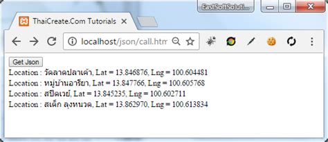Jquery กับ Ajax อ่านข้อมูล Json จาก Phpmysql และการลูป Each เพื่อแสดงค่า Json