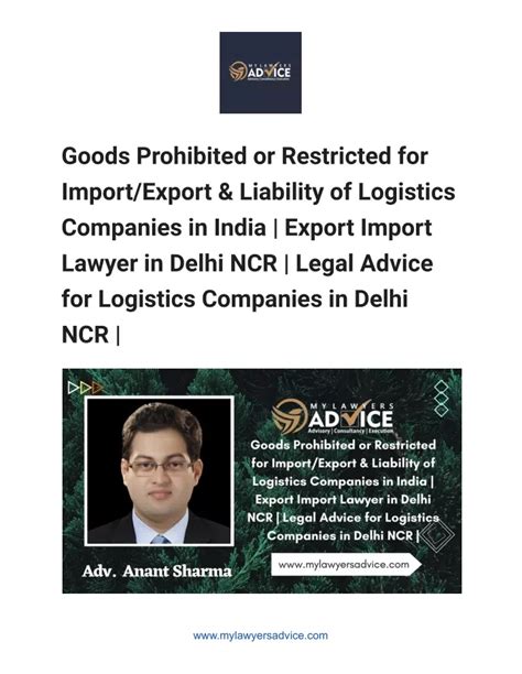 Ppt Goods Prohibited Or Restricted For Importexport And Liability Of