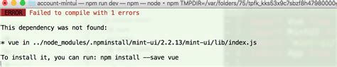 vue cli配置mint ui时报错 Module build failed Error No PostCSS
