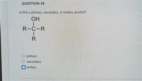 Solved Is This A Primary Secondary Or Tertiary Alcohol