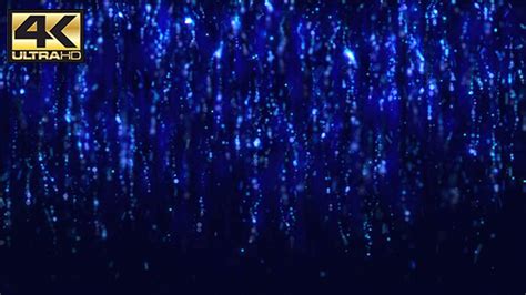 Abstract Dark Blue Digital Particle Rain Background 4k Motion Graphics