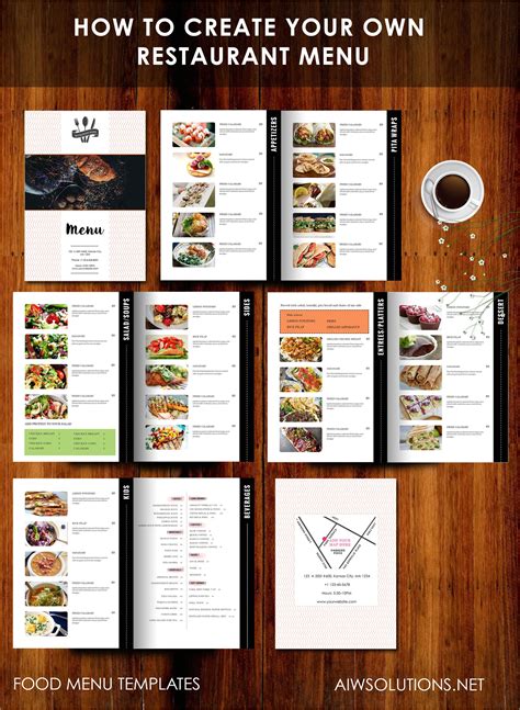 Create Your Own Menu Template How To Create Your Own Restaurant Menu Drink Menu Bar Williamson