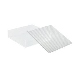 Acrylic Box With Design Lid 20x20x5 Cm
