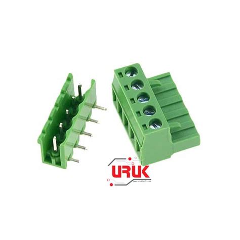 5 Pins PCB Screw Terminal Plug Set 5 08mm 10A UrukTech