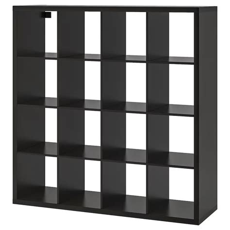 Ikea Kallax Shelf Unit Black Brown Aptdeco