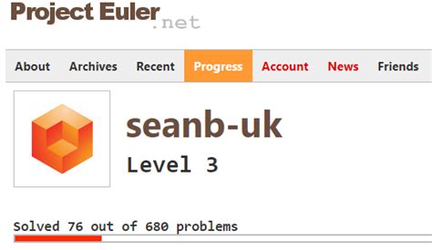 Project Euler Seans Technical Ramblings