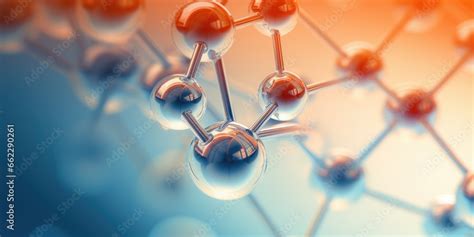 Abstract Background Representing Molecule Bonds And Molecular Structures With Shiny Chemical