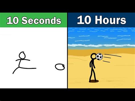 Moving Stick Figure Bicycle Kick