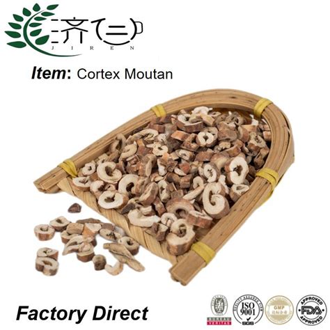Cortex Moutan Chinese Natural Herbal Medicinal Moutan Root Bark Peony Bark China Herbs And