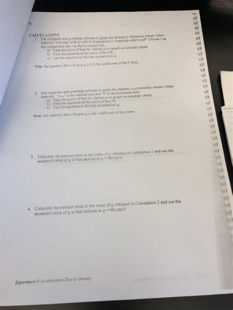 Calculations Use Computer And Graphing Software To