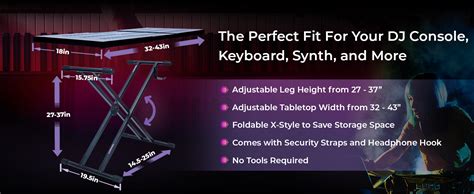 Liquid Stands Expandable Dj Table Stand Portable Audio Mixer Stand Dj Stand For