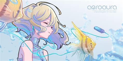 Otomica Original Highres 1girl Angelfish Bare Shoulders Blonde