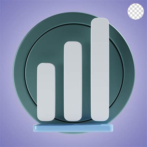 Premium Psd Signal Bar 3d Icon And Illustration