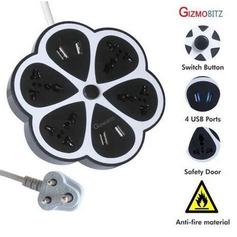 Plastic Extension Board 6 Sockets USB At Rs 225 Piece In New Delhi ID 22382803497