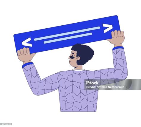 Latin American Programmer Holding Syntax Code Block 2d Cartoon