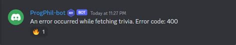 Prod Trivia Bot · Issue 92 · Programmingphilippinesprogphil Bot