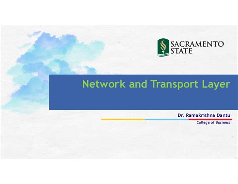 Dcnch05 Network And Transport Layer Functions Overview Network And Transport Layer Dr