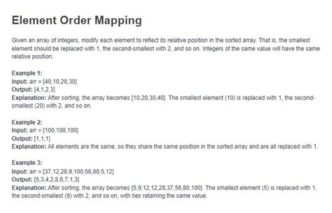 Solved Given An Array Of Integers Modify Each Element To