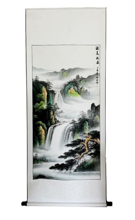 手绘国画丨定制款山水画 寓意财源滚滚事业长青 每日头条
