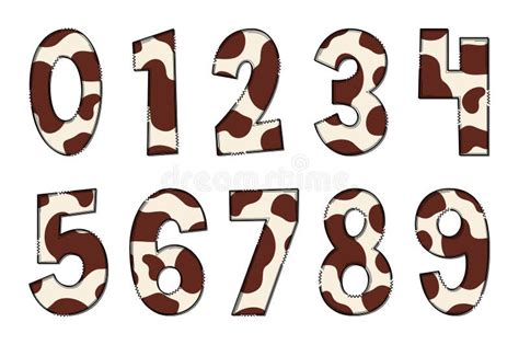 Letras De Textura De Vaca Artesanal Diseño Tipográfico De Arte