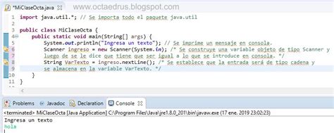 Octaedrus Capacitaciones Y Servicios Clase Scanner En Java